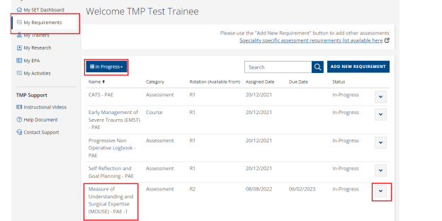 TMP User Guide for Trainees | RACS